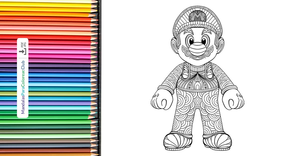 → Super Mario Bros 3D para descargar en JPG y PNG, y colorear